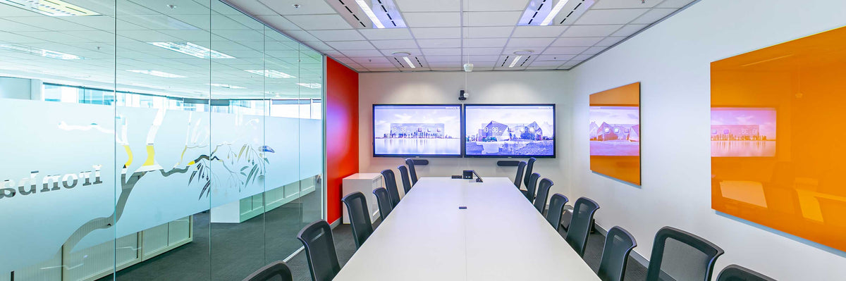 Floating Shadow Boards – SilverScreen Designer Glass Whiteboards